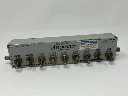 KAY Electronic Co. Attenuator m/32-0 PMAX=1/2 Watt 90 OHMS BNC Connectors Parts | eBay