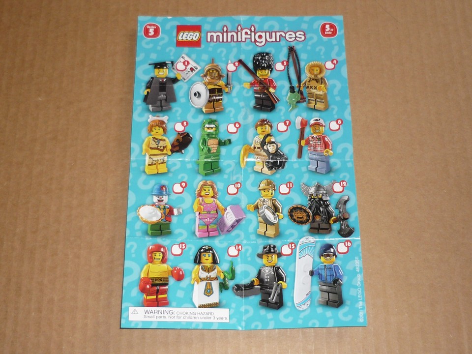 LEGO Collectible Minifigure Series Checklist Leaflet Insert YOUR CHOICE ...
