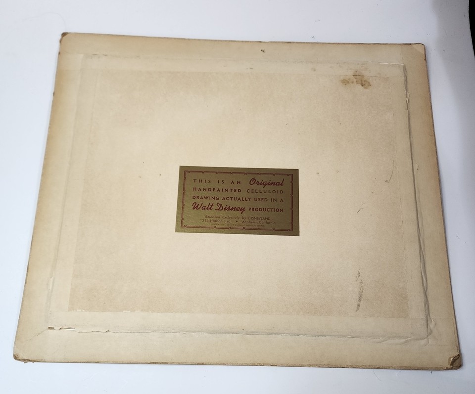 Donald Duck & Ludwig Von Drake ORIGINAL Handpainted Celluloid Drawing ...