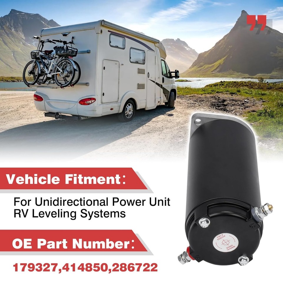 Hydraulic Power Leveling System Unit Pump Motor for RV 414850 179327 ...