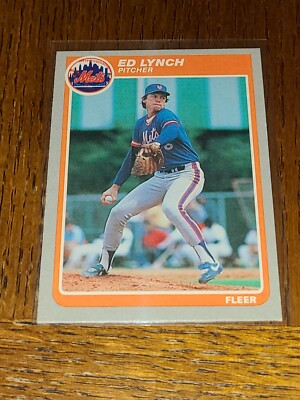 METS ED LYNCH 1985 FLEER #87 | eBay