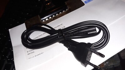 European Power Cord EU 2 Pin Plug to IEC C7 Figure 8 Socket Mains Lead ...