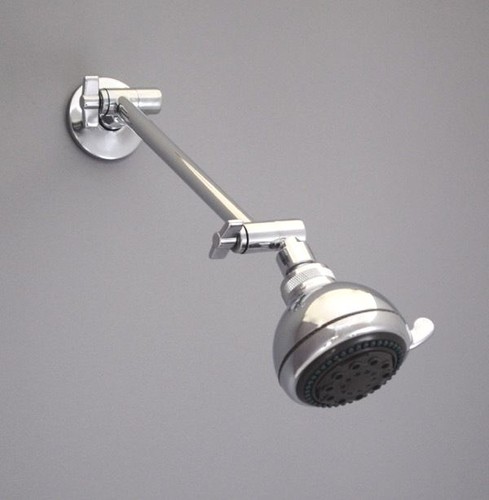Adjustable Shower Head Extension Arm Kit - Brushed Nickel | eBay