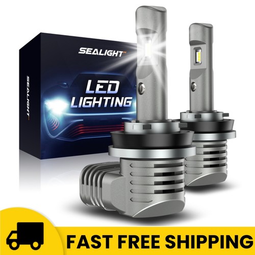 SEALIGHT S2 H11 LED Headlight Bulbs 6500K High Low Beam For Chevrolet ...