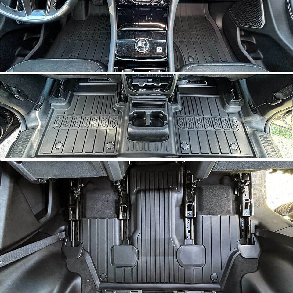 3W Floor Mats for Jeep Grand Cherokee L 2021-2025 1-3rd Row Mat ...