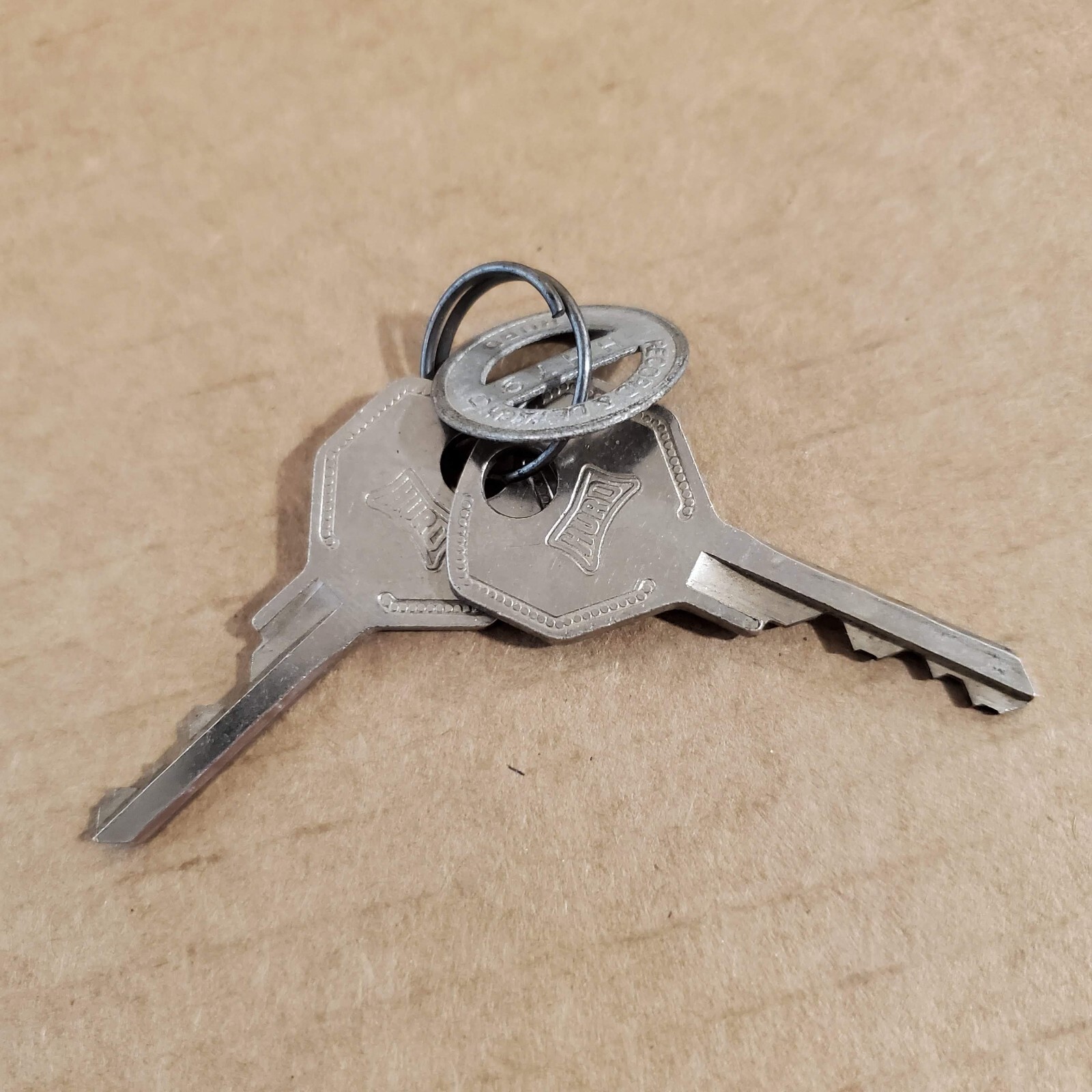 Vintage Hurd Key Pair w/ Original Record & Detach Tag on Original ...