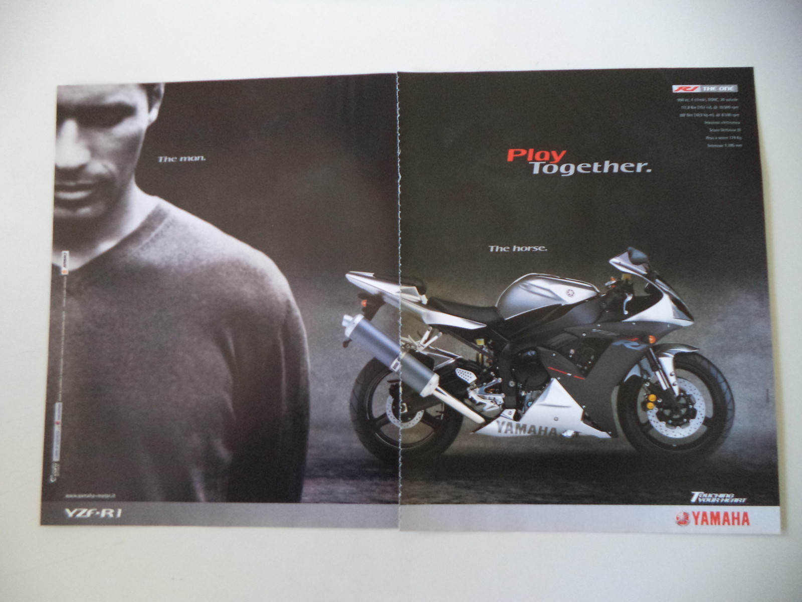 advertising Pubblicità 2002 MOTO YAMAHA YZF R1 | eBay