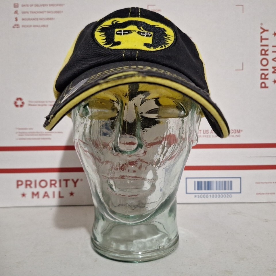 WWE WWF John Morrison Hat Cap Strap Back Black Yellow Impact Nitro MNM ...