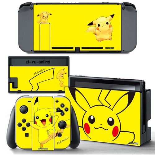 Ci-Yu-Online [NS] Pokemon Pikachu Yellow #1 VINYL SKIN Nintendo Switch ...
