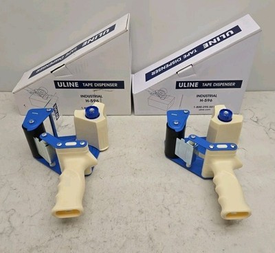 2 Pack Uline H-596 3" Industrial Side Loader Hand-held Tape Dispenser 3 ...