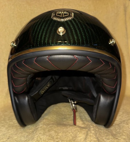 GUANG Open Face Helmets, Emerald Carbon Glossy, XL | eBay