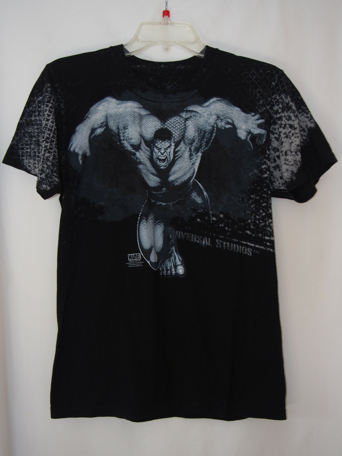 Universal Studios Men's S Black Greyscale Hulk T-Shirt - Gem