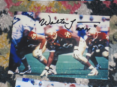 Florida State Seminoles WALTER JONES Signed 4x6 Photo FSU FOOTBALL ...