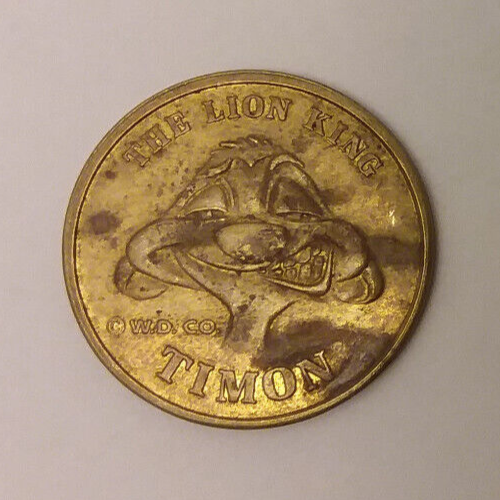 The Lion King Timon Magic Kingdom 1995 Souvenir Coin Token 24mm | eBay