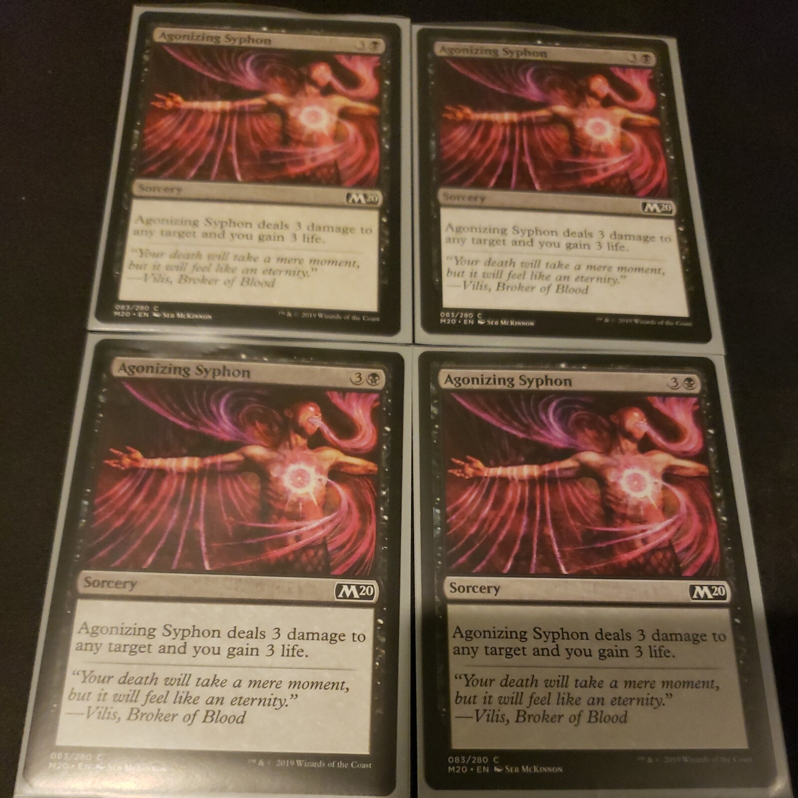MTG Agonizing Syphon Core Set 2020 083/280 Regular Common for sale ...