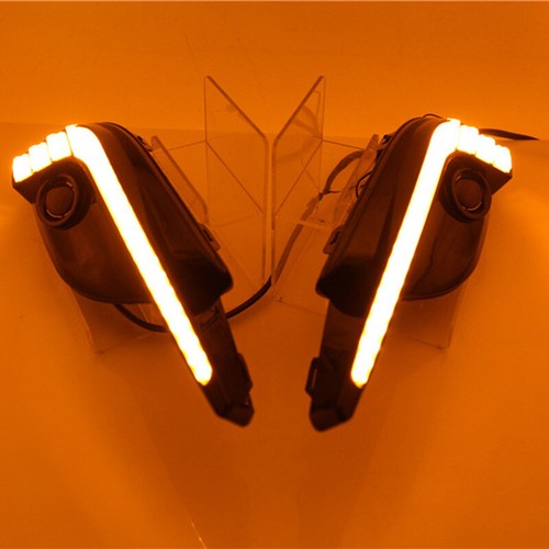 For 2017-2018 Mazda 3 LED DRL Turn Indicator Signal Daytime Running Fog ...