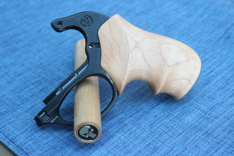 CUSTOM RUGER LCR GRIPS, LCR X MAPLE WOOD PALM SWELL VITOONMAKERS ** OIL ...