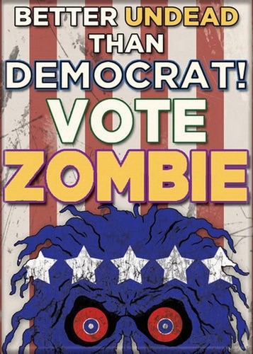 Vote Zombie Démocrate Zombie Aimant 20591H | eBay
