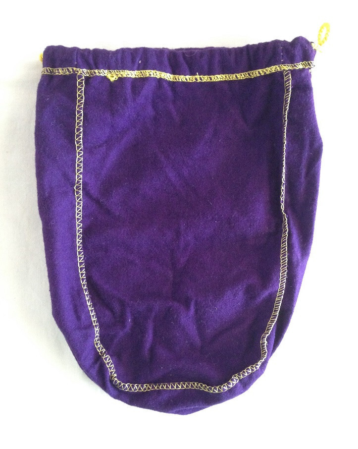 Vintage Seagram's Crown Royal Cloth Bag w/ Drawstring 10" Purple & Gold ...
