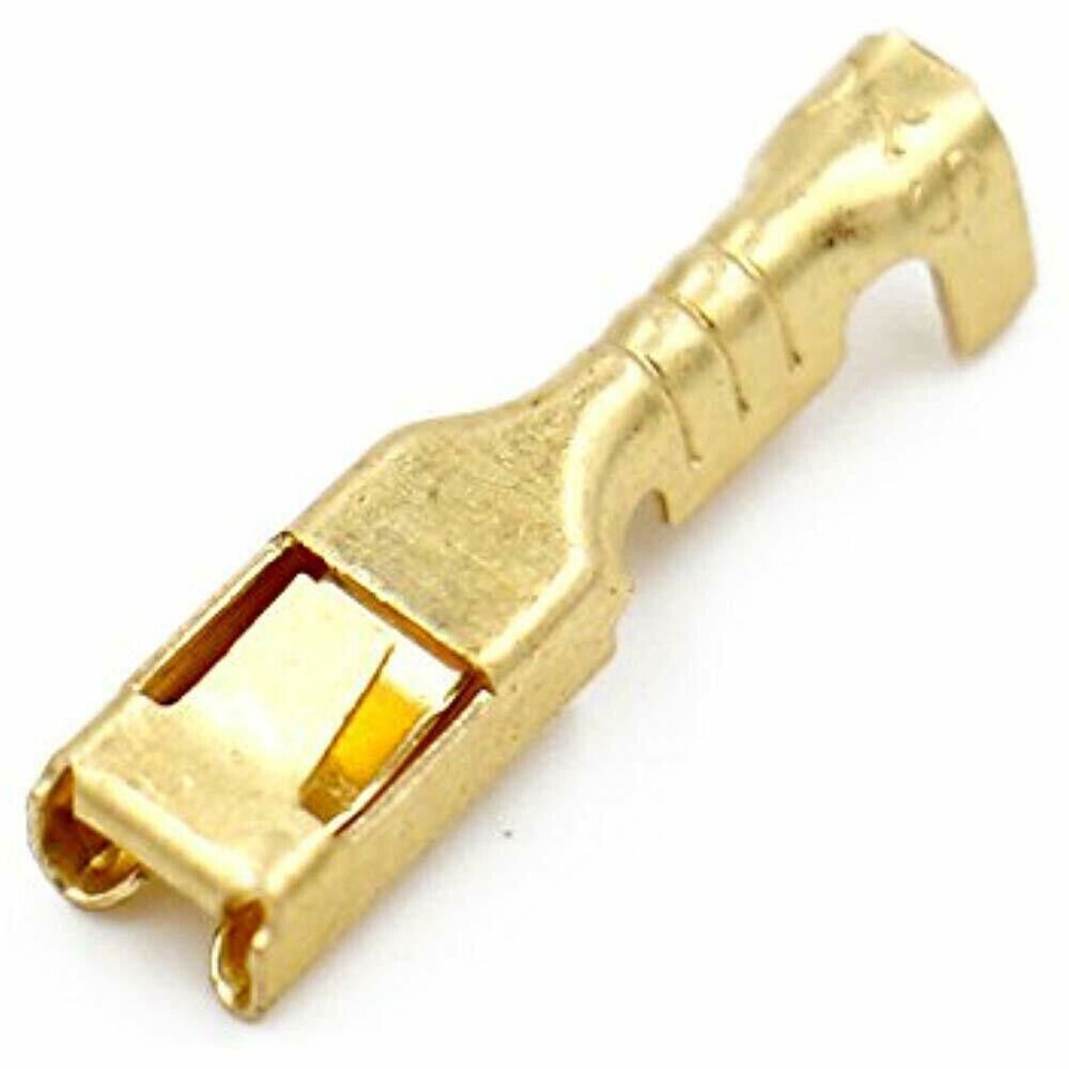 2.8mm Non Insulated Female Spade Quick Splice Crimp Terminals Connector ...