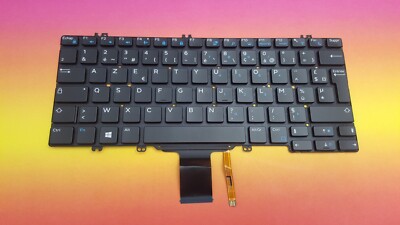 French Keyboard Dell Latitude 5280 5289 5290 7280 7290 7380 7390 0NMPT1 ...