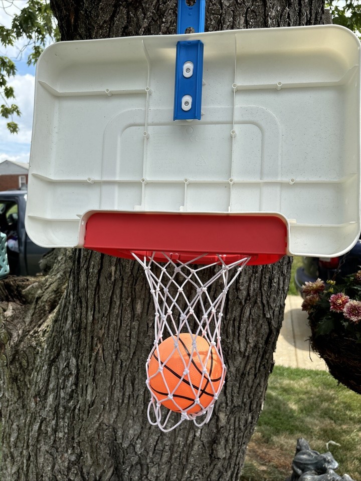 Little Tikes Attach 'n Play Basketball Hoop Hangs On Or Over Door | eBay