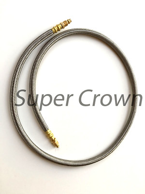 High Pressure Flexible Stainless Mesh Surround Lube Hose Bijur 4mm x 35 ...