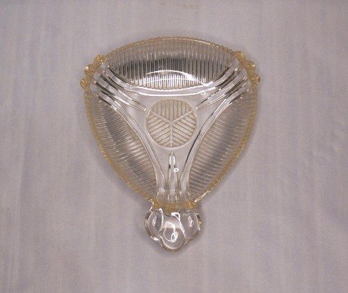Vintage Hazel-Atlas Clear Triangular bon-bon Dish #577 Art Deco, from ...