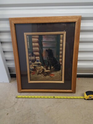 Patiently waiting Black Labrador Signed & Framed Print by Scot Storm | eBay