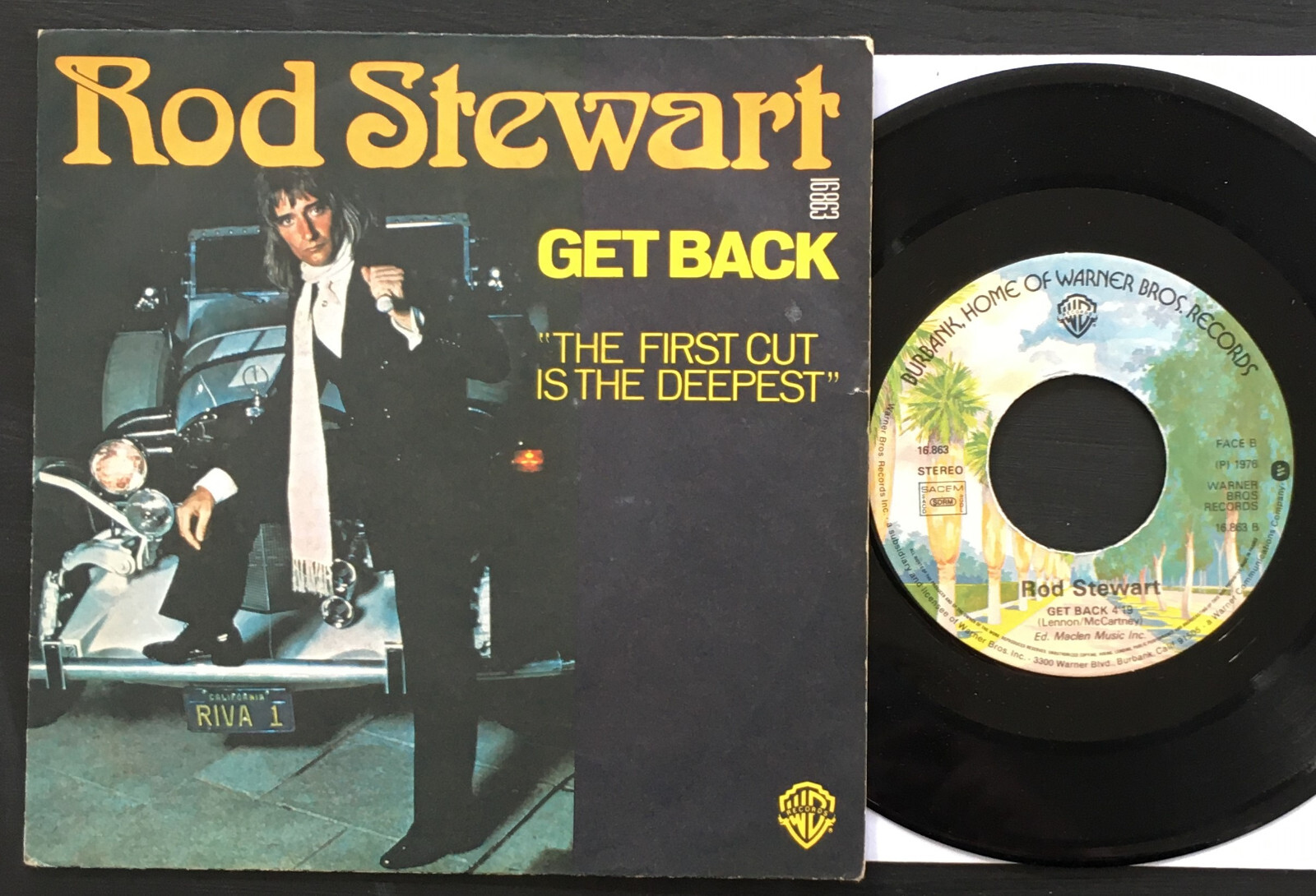 ROD STEWART GET BACK 7" French 1976 EX | eBay