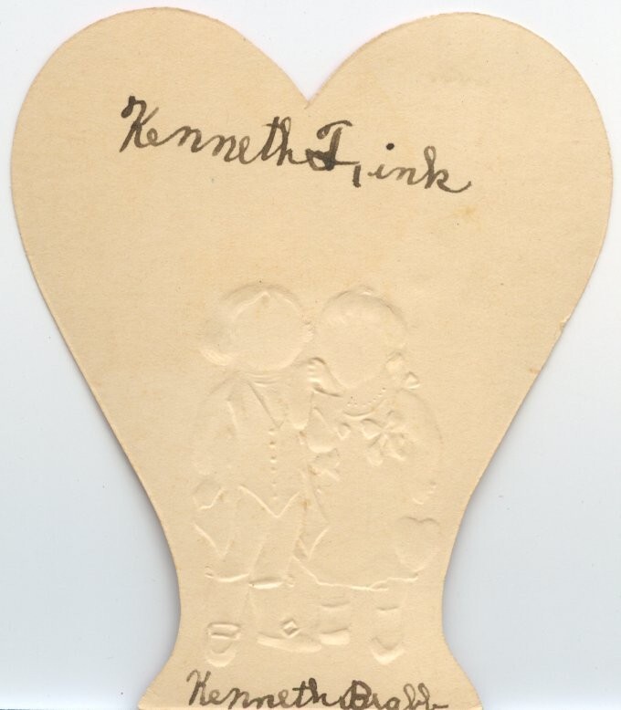 Vtg Valentine Card Colonial Lad Lass Ye Former Day Love For Thee Die ...