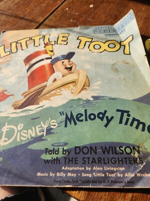 Disney Record Collectors Walt Disney's Melody Time Little Toot Told By ...