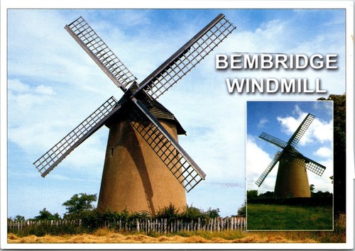 Bembridge Windmill Landscape Sandown Nature St Helens Chrome Postcard ...