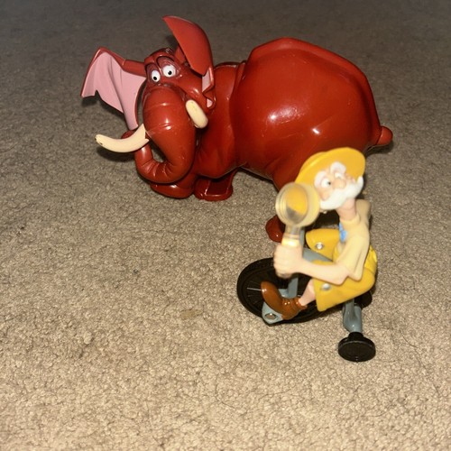 1999 Tantor Elephant & Professor McDonald's Tarzan Disney Action Figure ...