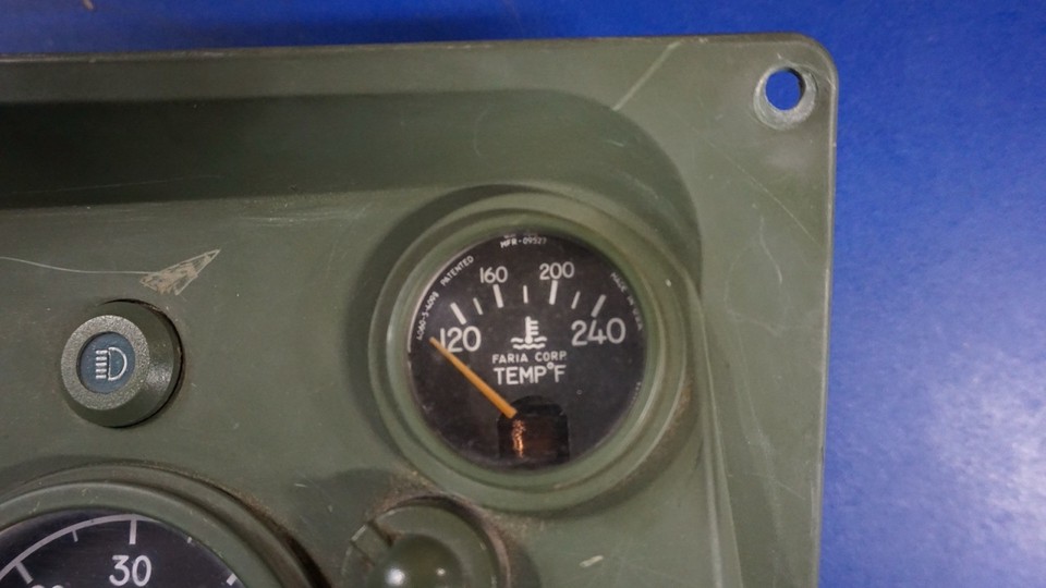 HMMWV Humvee Instrument / Engine Panel Gauge Cluster Complete | eBay