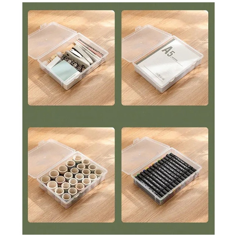 3PCS A4 Size Organiser Book Organiser Office File Box Transparent ...