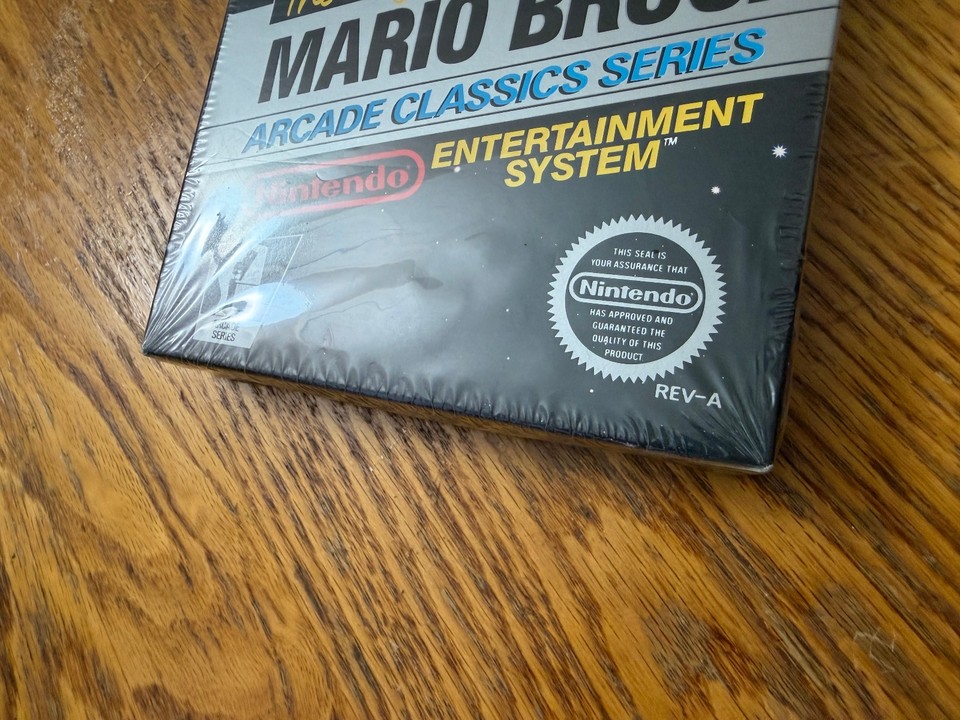 circle seal Mario Bros. arcade complete in box nintendo nes super ...
