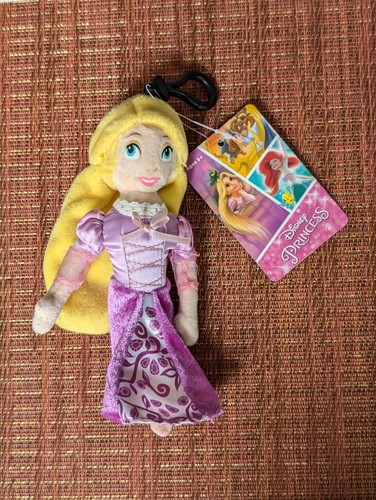 Disney Princess RAPUNZEL Plush Doll Backpack Bag Clip Zippered Coin ...