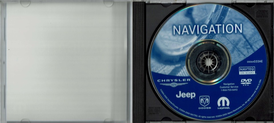 MOPAR JEEP CHRYSLER DODGE NAVIGATION MAP DVD DISC OEM 05064033AE | eBay