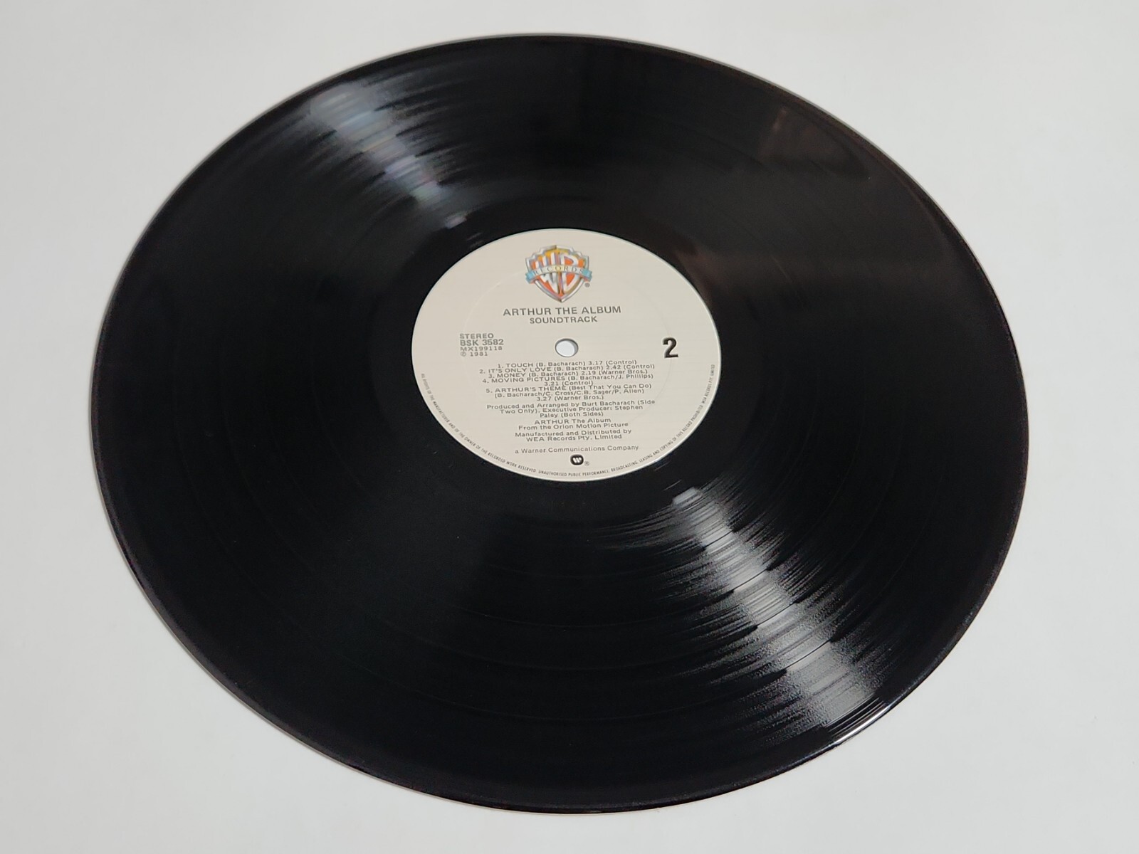 ARTHUR - 'The Album Soundtrack' 12" Vinyl LP Record 1981 U.S. PRESSING ...