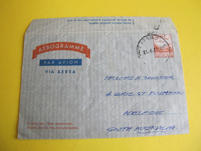 Italy Aerogramme to South Australia 1971 | eBay