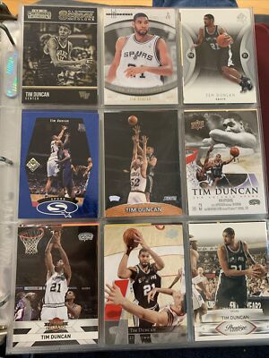 9 Card Lot Tim Duncan Wake Forest Demon Deacons San Antonio Spurs AL92 ...