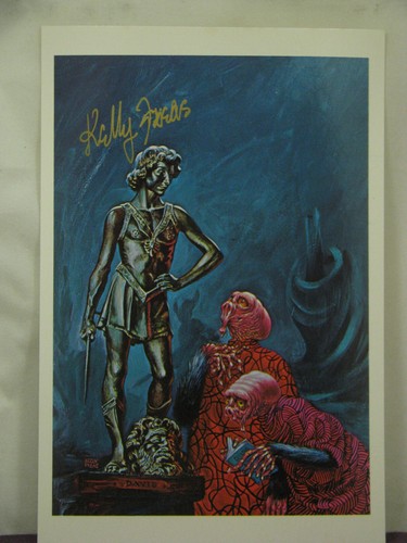 Kelly Freas signed art postcard w cover art,Light That Never Was by ...