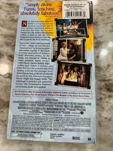 Divine Secrets Of The Ya Ya Sisterhood VHS 2002 NEW Wrapped | eBay