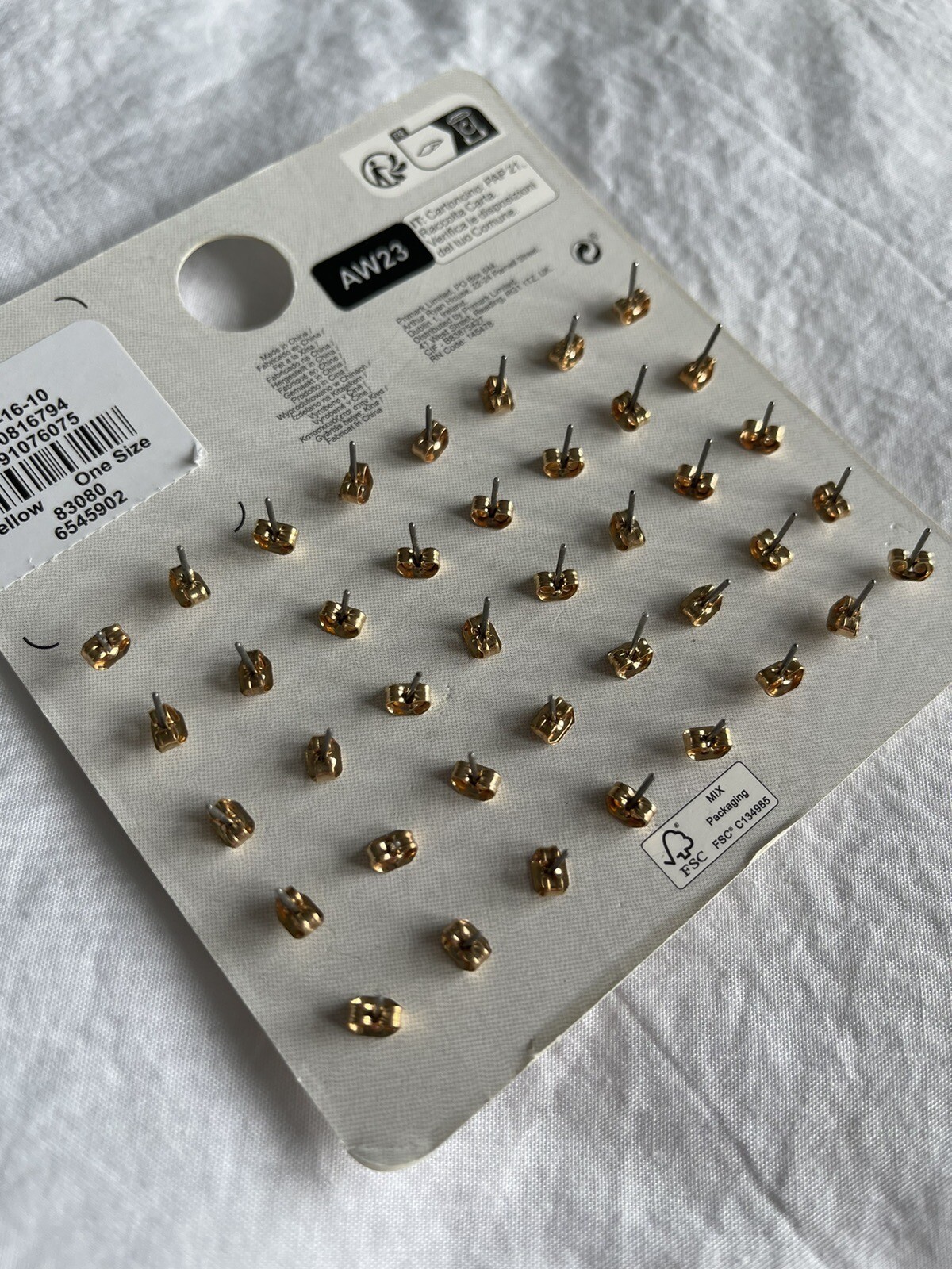 PRIMARK CARES 20 PACK FASHION EARRINGS | eBay