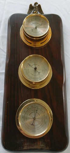 Thermometer Barometer Humidity Meter With Eagle On Top by springfield ...