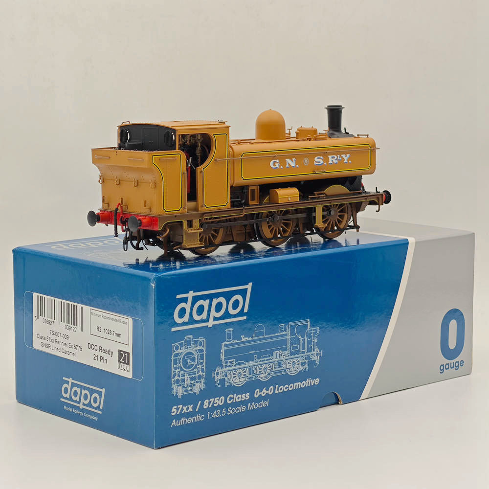 Dapol 7S-007-009 O Gauge 57xx Class Pannier Ex 5775 GNSR Lined Caramel ...