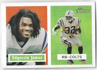 2002 Topps Heritage #102 Edgerrin James HOF Indianapolis Colts Miami | eBay