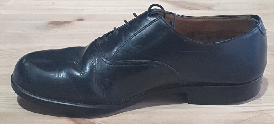 RAF Parade Shoes Black Leather Shoes Cadet Shoes MENS All sizes! | eBay UK