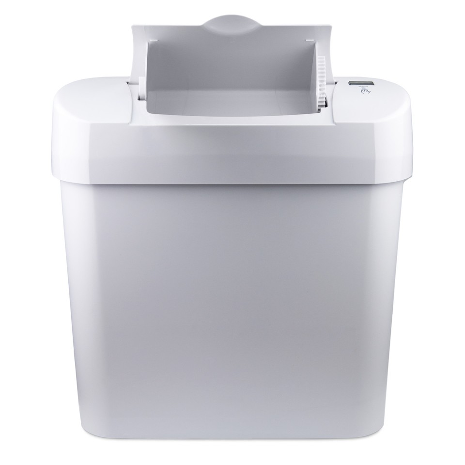 AUTOMATIC SANI BIN LADIES AUTO SANI FEMALE HYGIENE WASTE BINS WHITE ...